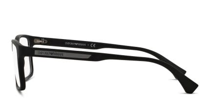 Emporio Armani EA3038 Black Eyeglasses | Includes Free Rx Lenses ...