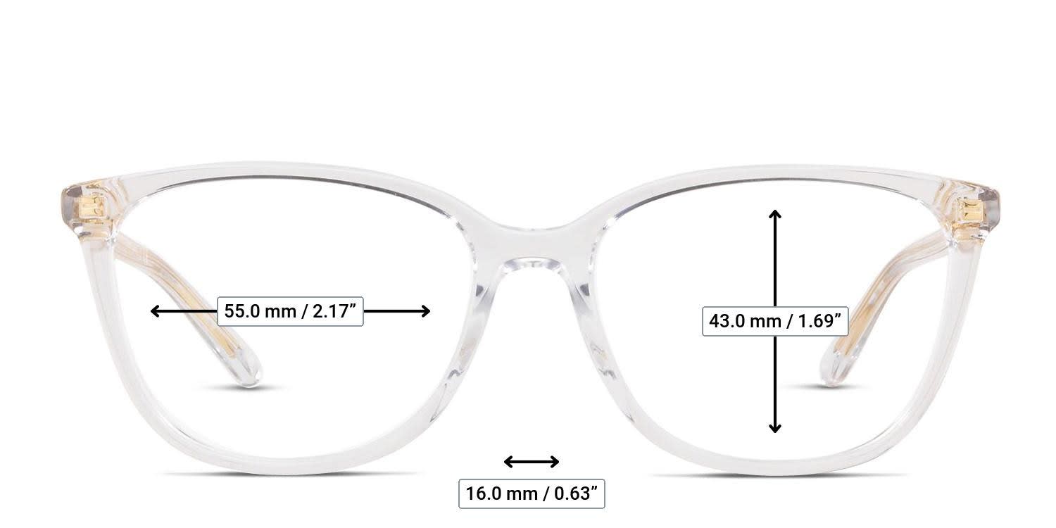 Michael Kors MK4067U Santa Clara Clear Eyeglasses | Includes Free Rx ...