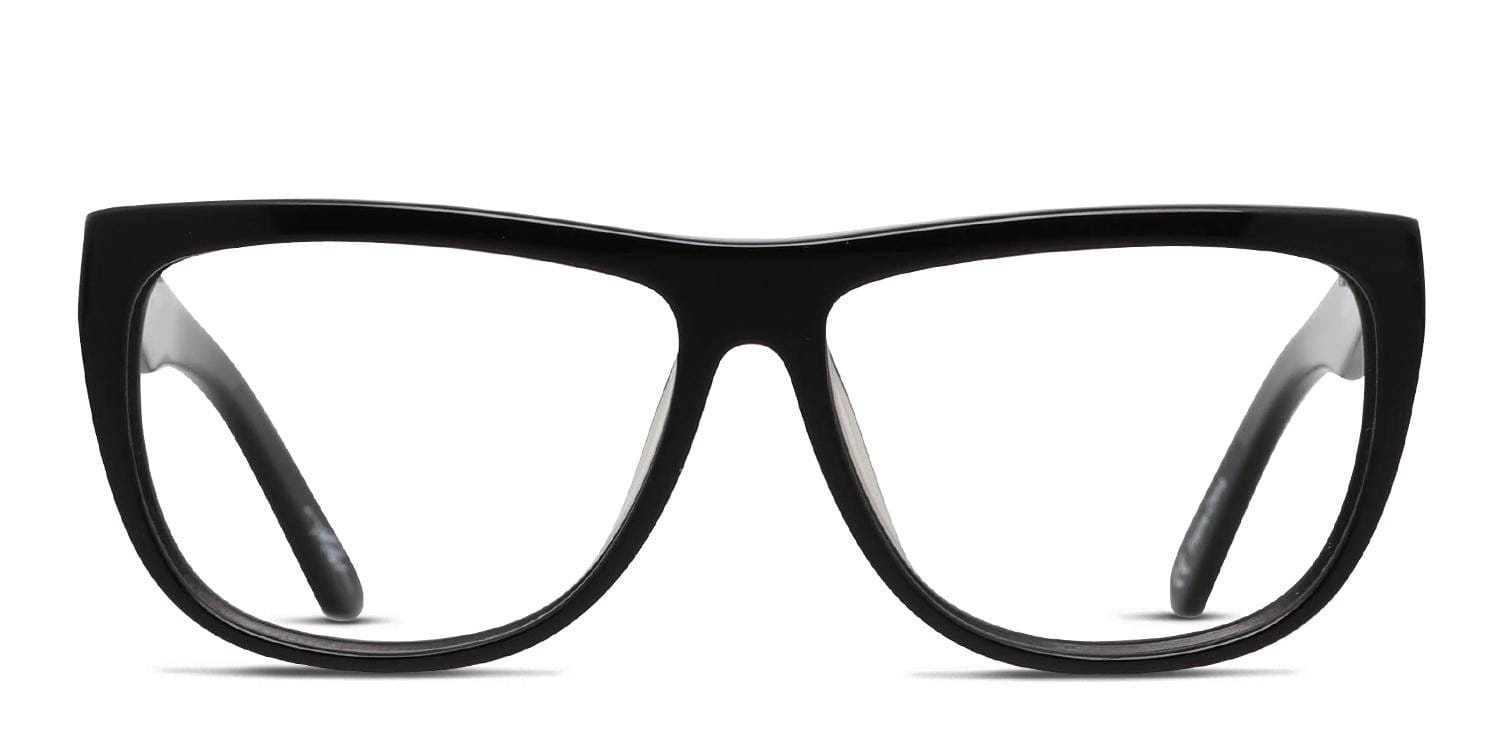 Electric Tonette.5 Shiny Black Eyeglasses | Includes Free Rx Lenses ...