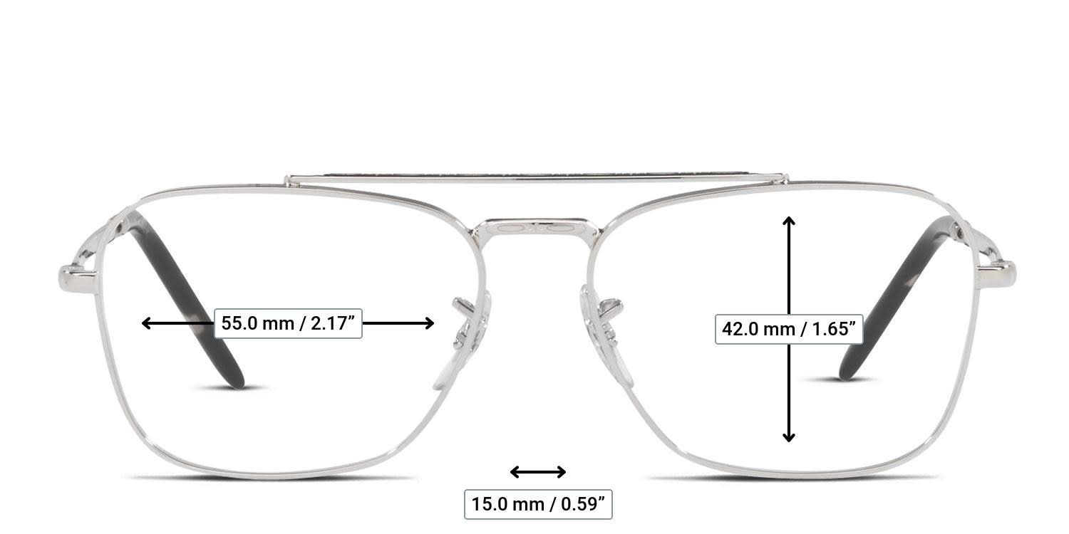 Ray-Ban RX3636V New Caravan Silver Eyeglasses | Includes Free Rx Lenses ...