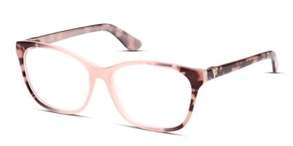 Guess GU2949 Pink, Tortoise Eyeglasses | Includes Free Rx Lenses ...