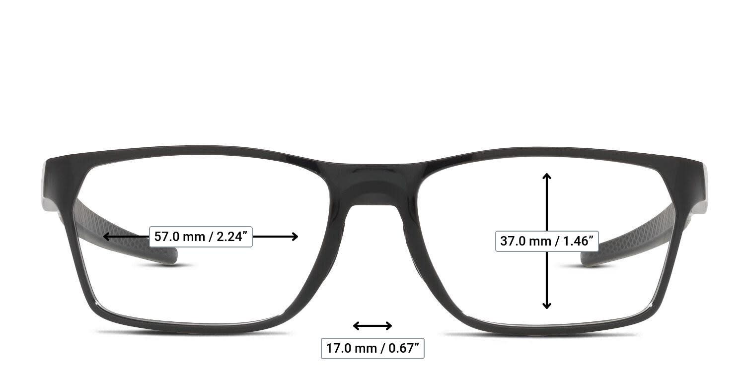 Oakley OX8032 Hex Jector Shiny Black Eyeglasses | Includes Free Rx ...