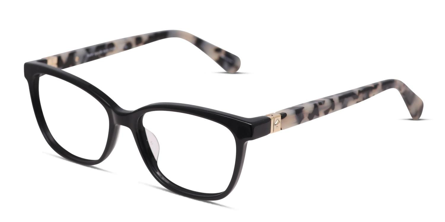 Kate Spade Emilyn Shiny Black Prescription Eyeglasses
