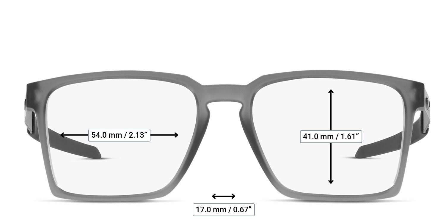 Oakley OX8055 Exchange Gray Eyeglasses | Includes Free Rx Lenses ...