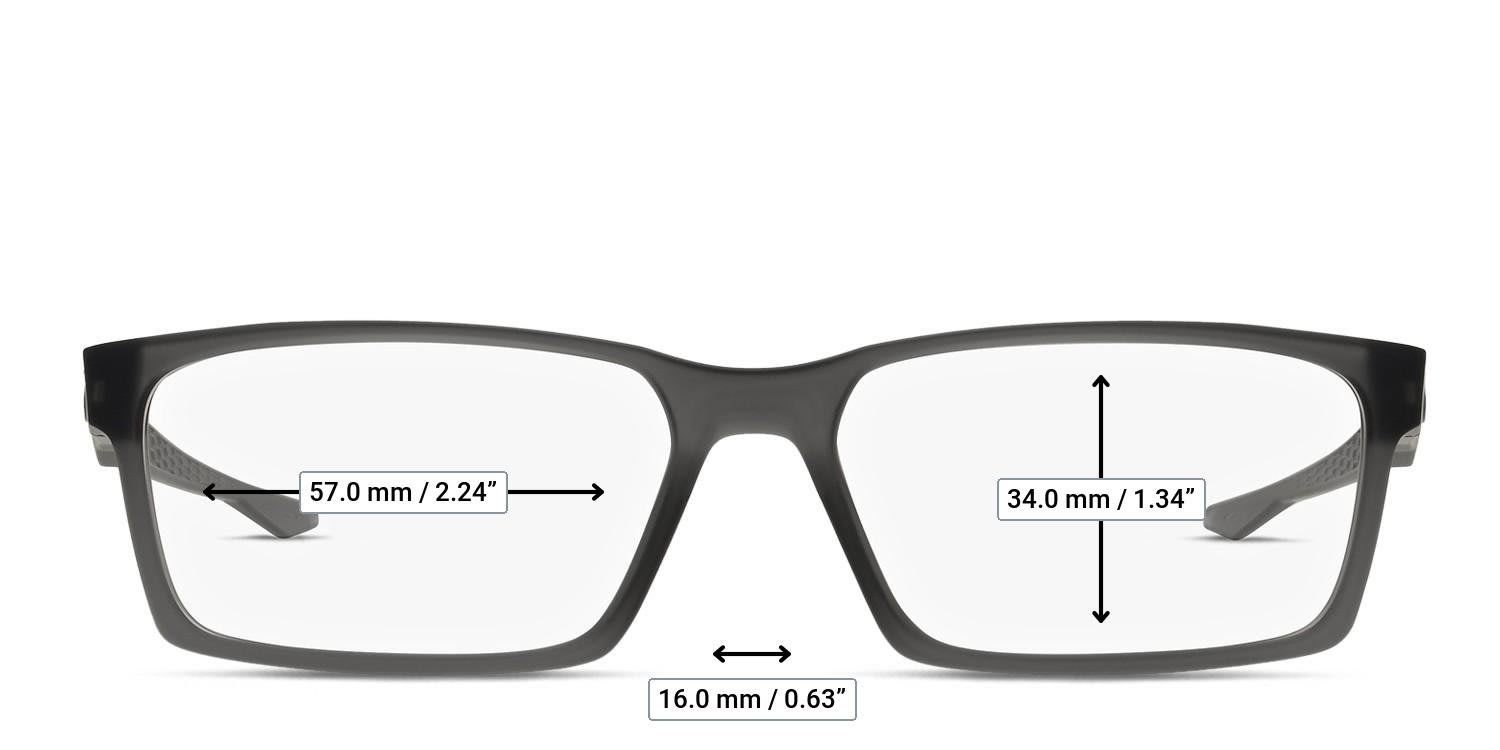 Oakley OX8060 Overhead Gray Eyeglasses | Includes Free Rx Lenses ...