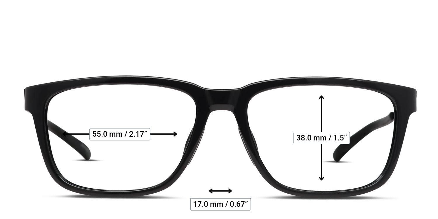 Smith Spindle Shiny Black Prescription Eyeglasses
