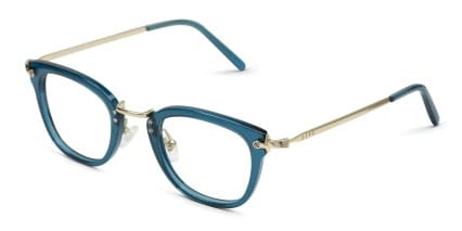 Diff Rue Blue, Gold Prescription Eyeglasses