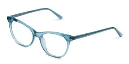 Diff Jade Blue, Clear Prescription Eyeglasses