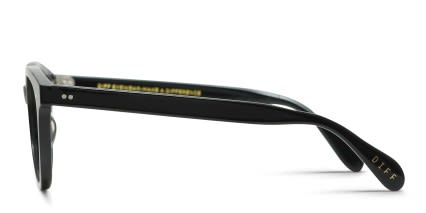 Diff Carly Shiny Black Prescription Eyeglasses