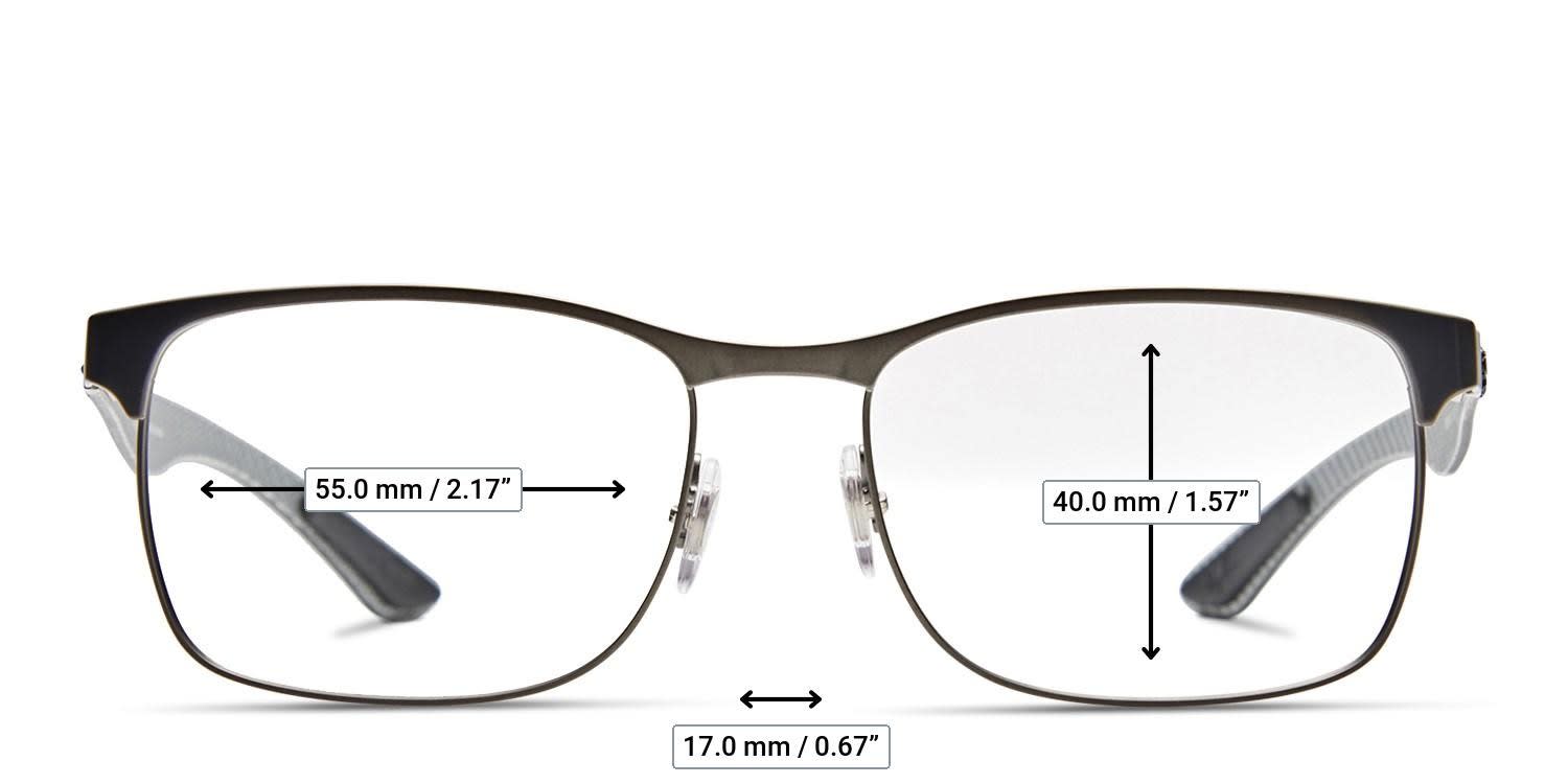 Ray-Ban RX8416 Gunmetal Eyeglasses | Includes Free Rx Lenses ...