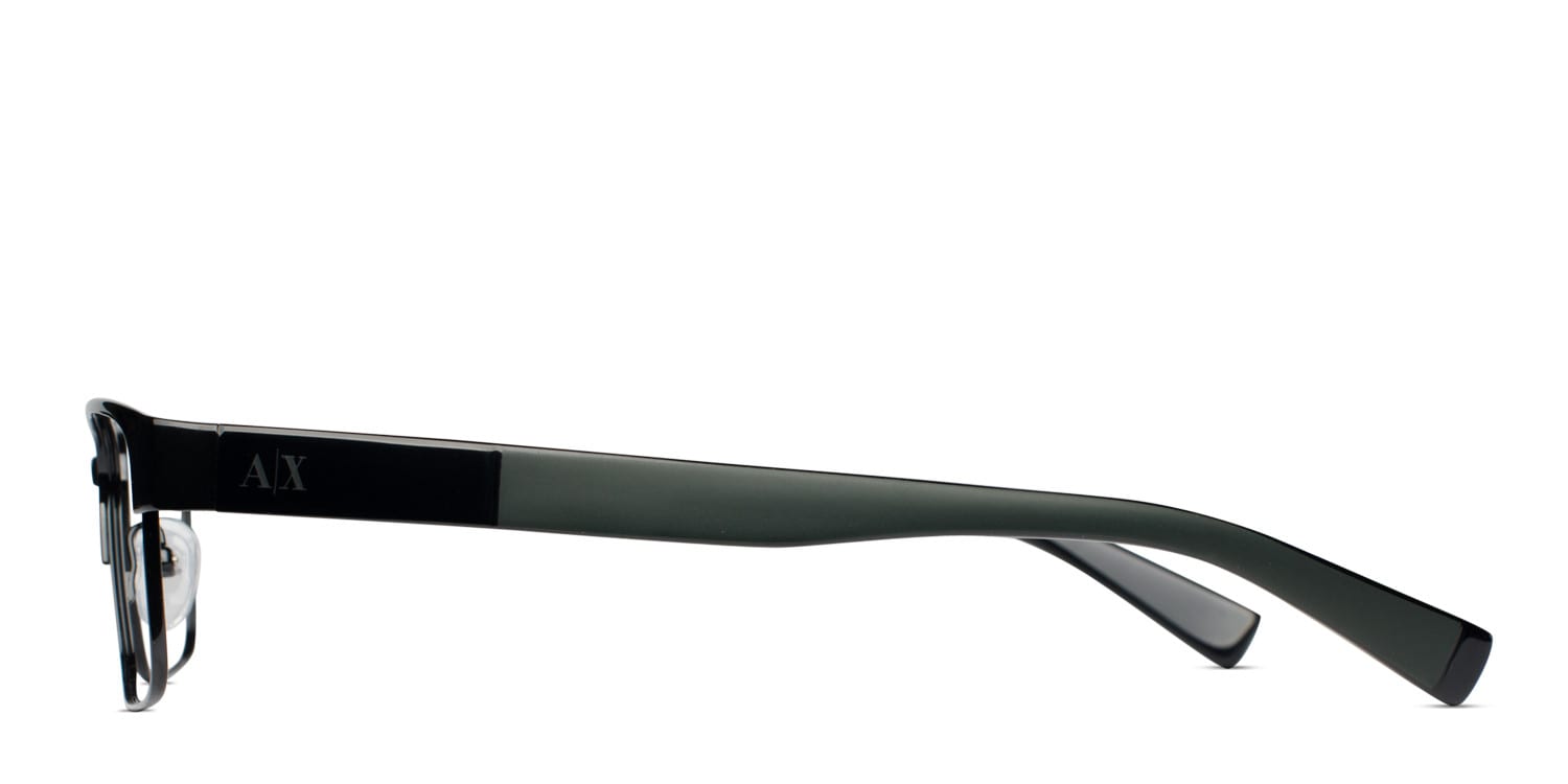 Armani Exchange AX1017 Shiny Black Prescription Eyeglasses