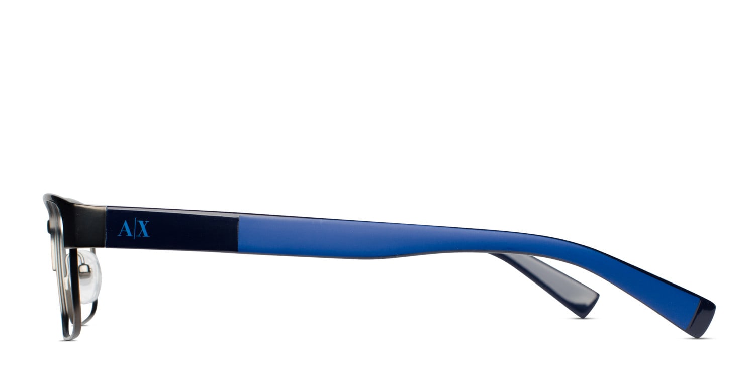 Armani Exchange AX1017 Gunmetal/Blue Prescription Eyeglasses
