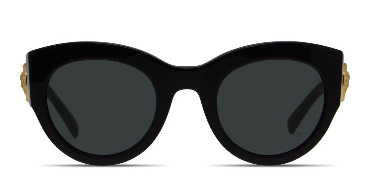 Versace VE4353 Shiny Black Prescription Sunglasses - 50% Off Lenses
