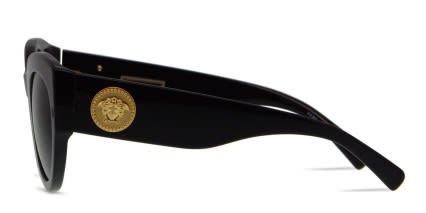 Versace VE4353 Shiny Black Prescription Sunglasses - 50% Off Lenses