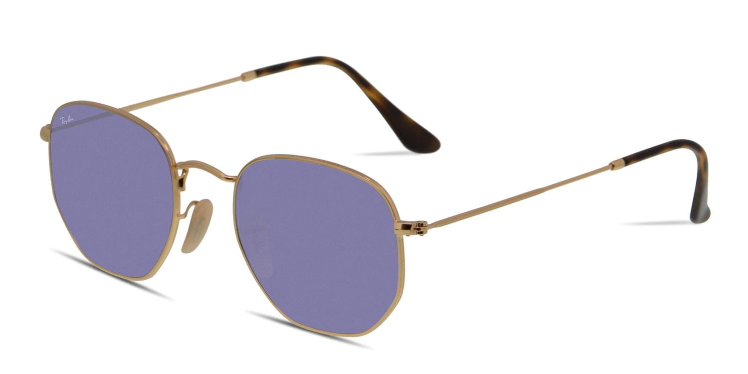 Ray-Ban RB3548N Gold/Purple Sunglasses