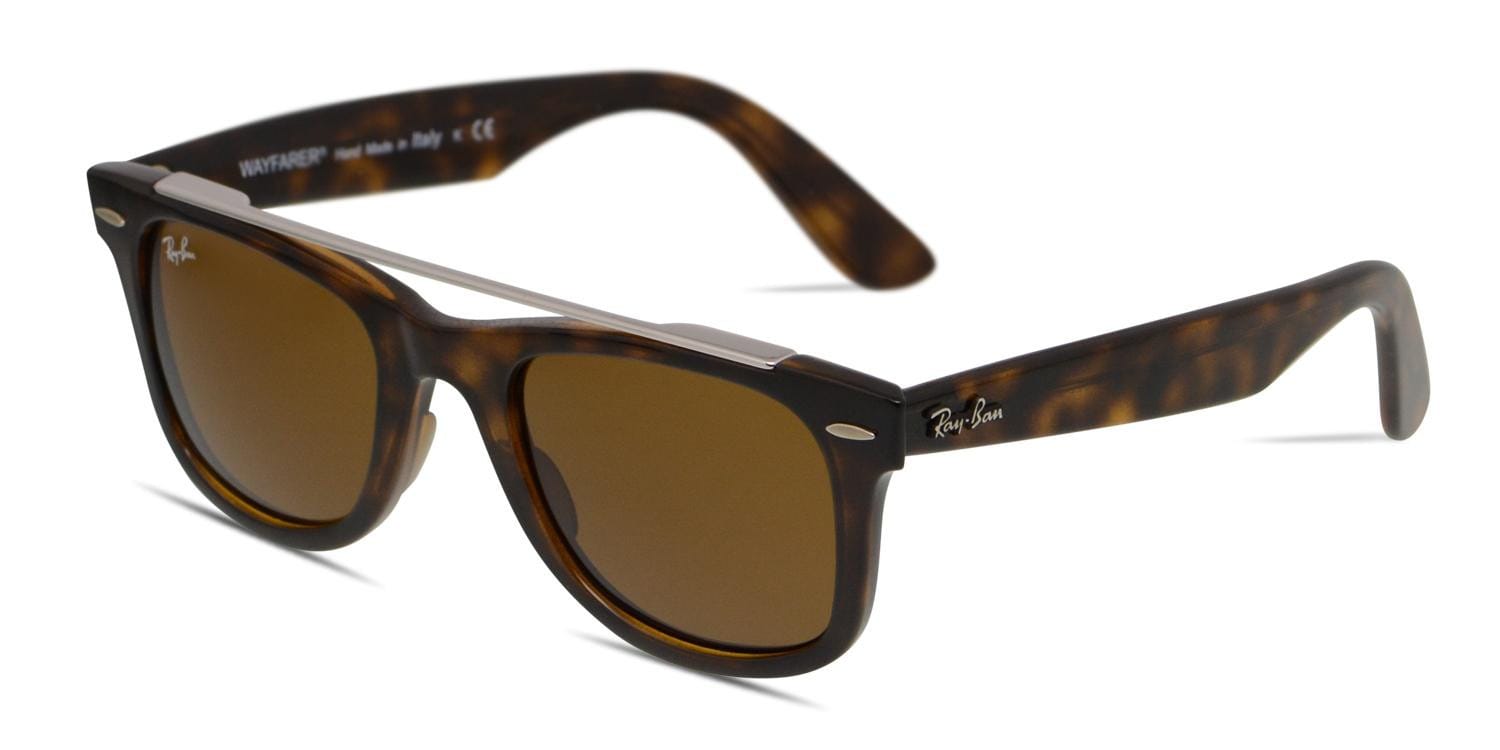 Ray-Ban 4540 Wayfarer Brown/Tortoise/Silver Prescription Sunglasses