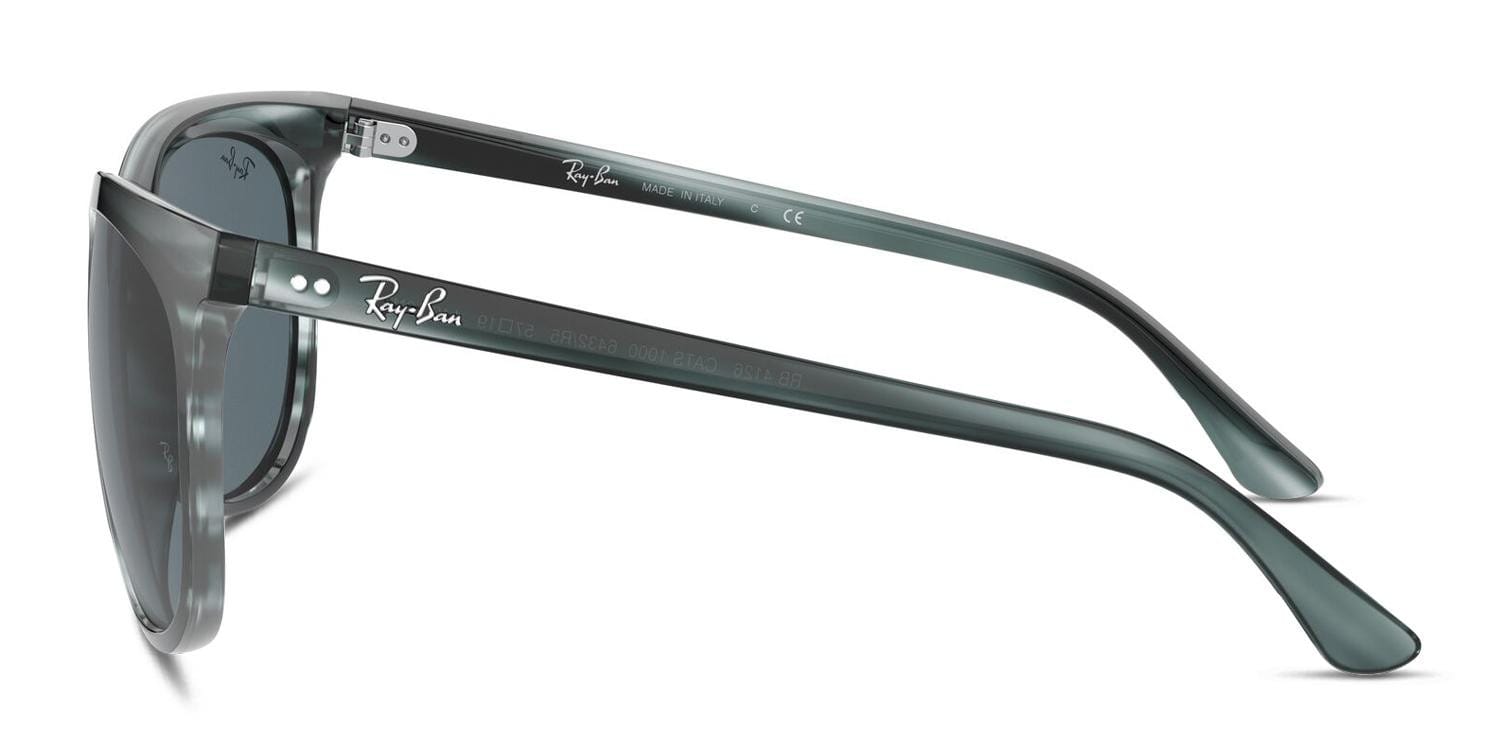Ray-Ban 4126 Cats 1000 Blue/Tortoise Prescription Sunglasses