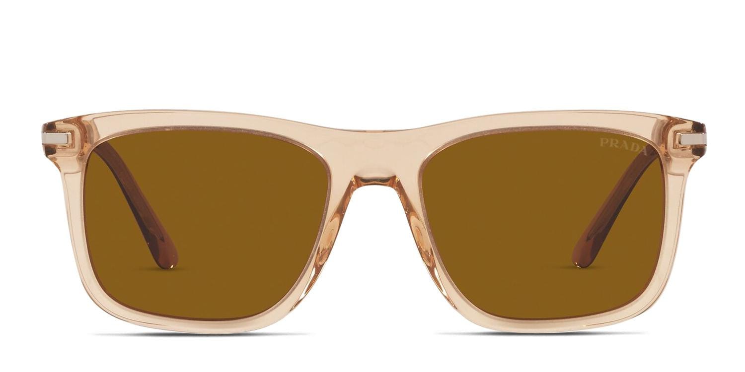 Prada PR 18WS Beige/Clear Prescription Sunglasses