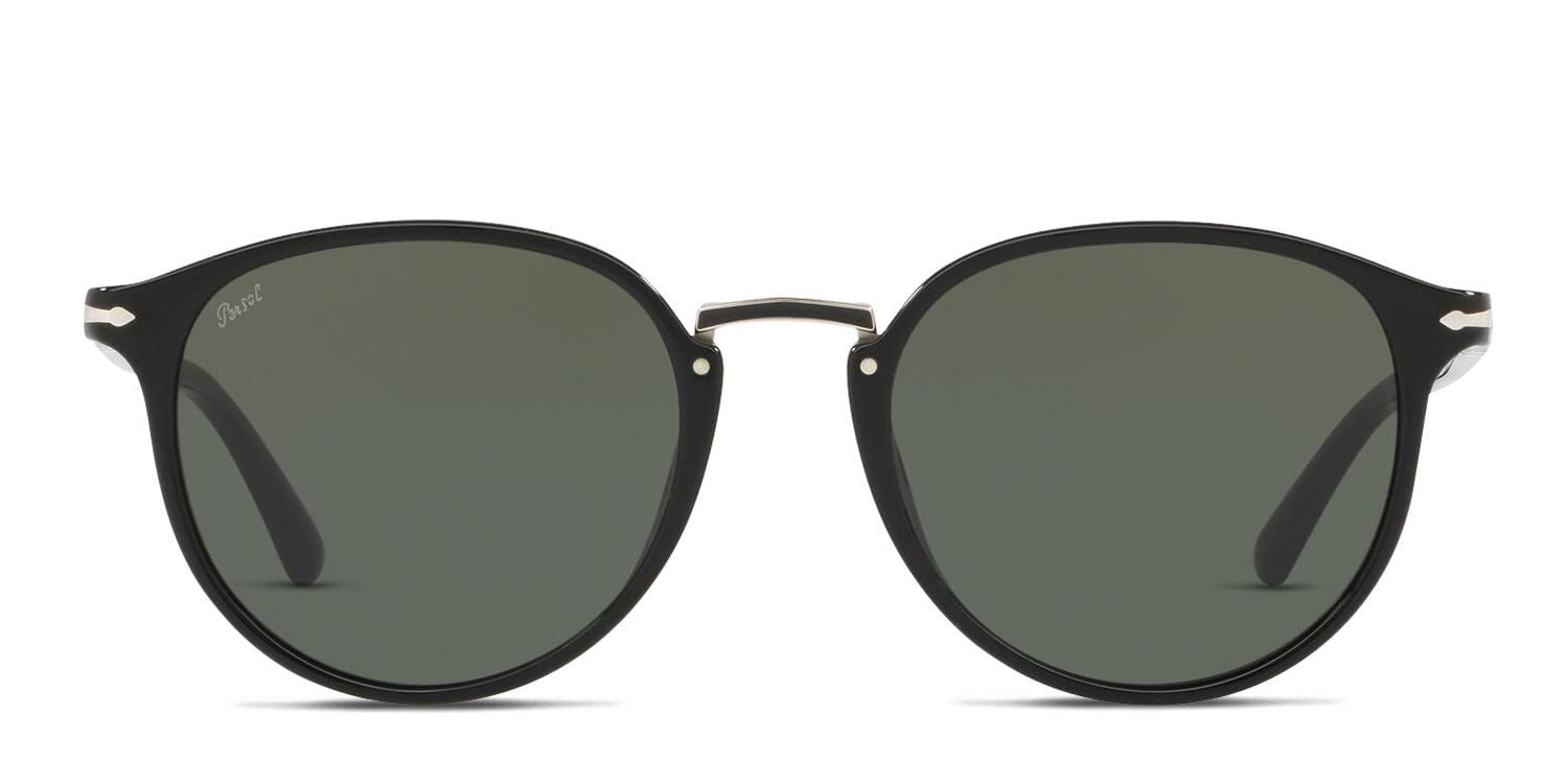 Persol PO3210S Black, Green Prescription Sunglasses - 50% Off Lenses