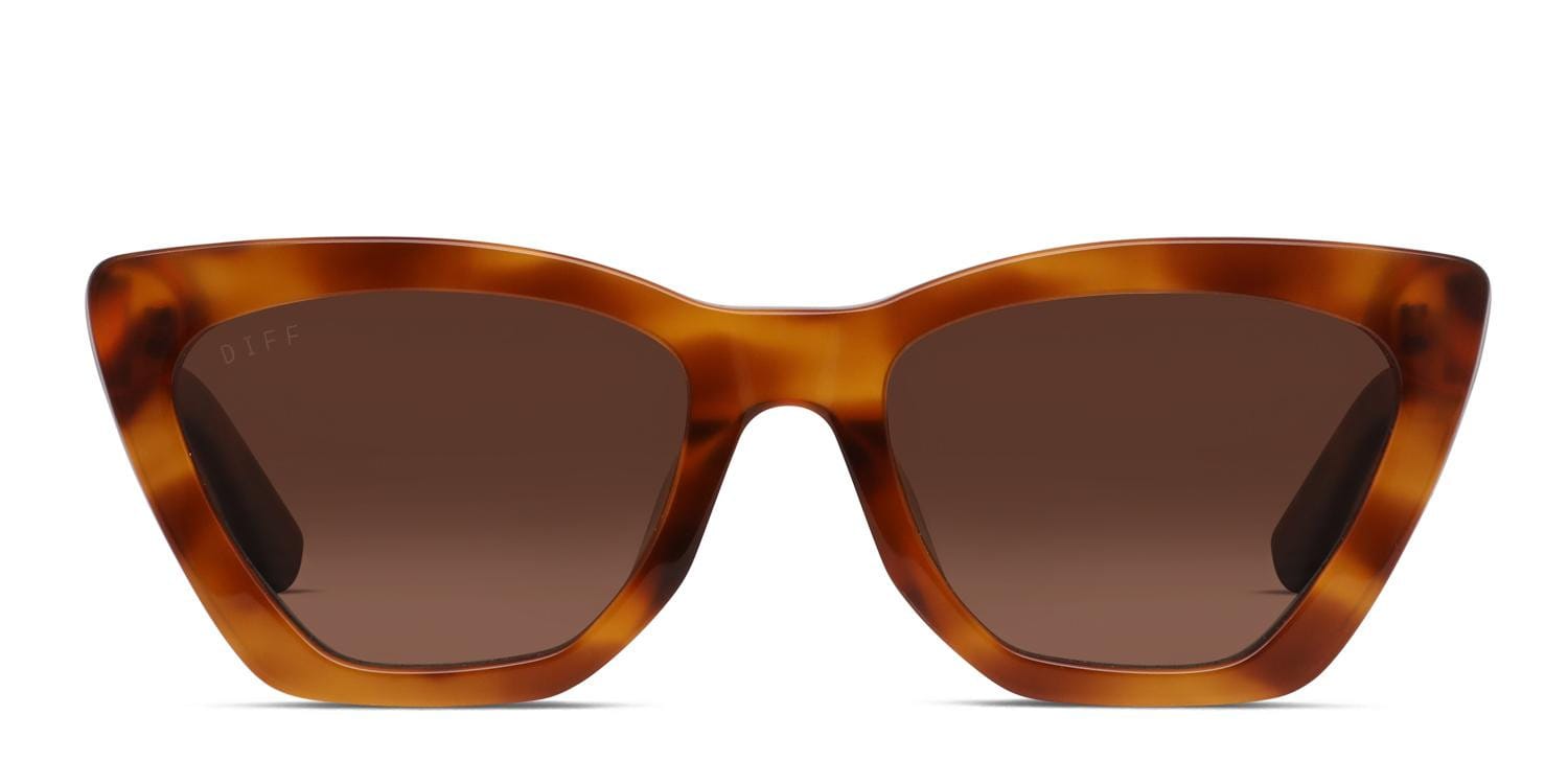 Diff Camila Tortoise Prescription Sunglasses - 50% Off Lenses