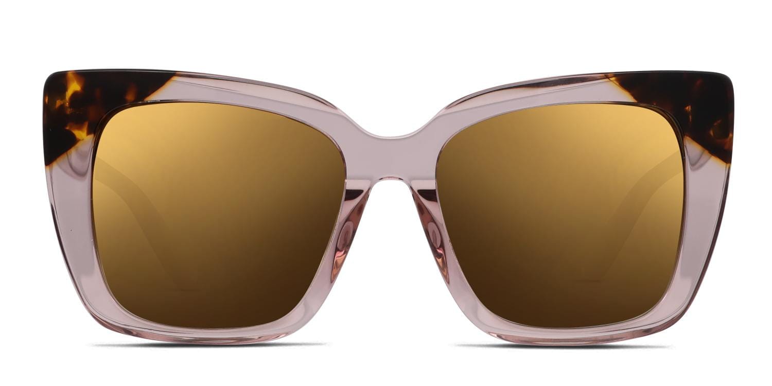 Diff Lizzy Pink, Tortoise Prescription Sunglasses - 50% Off Lenses