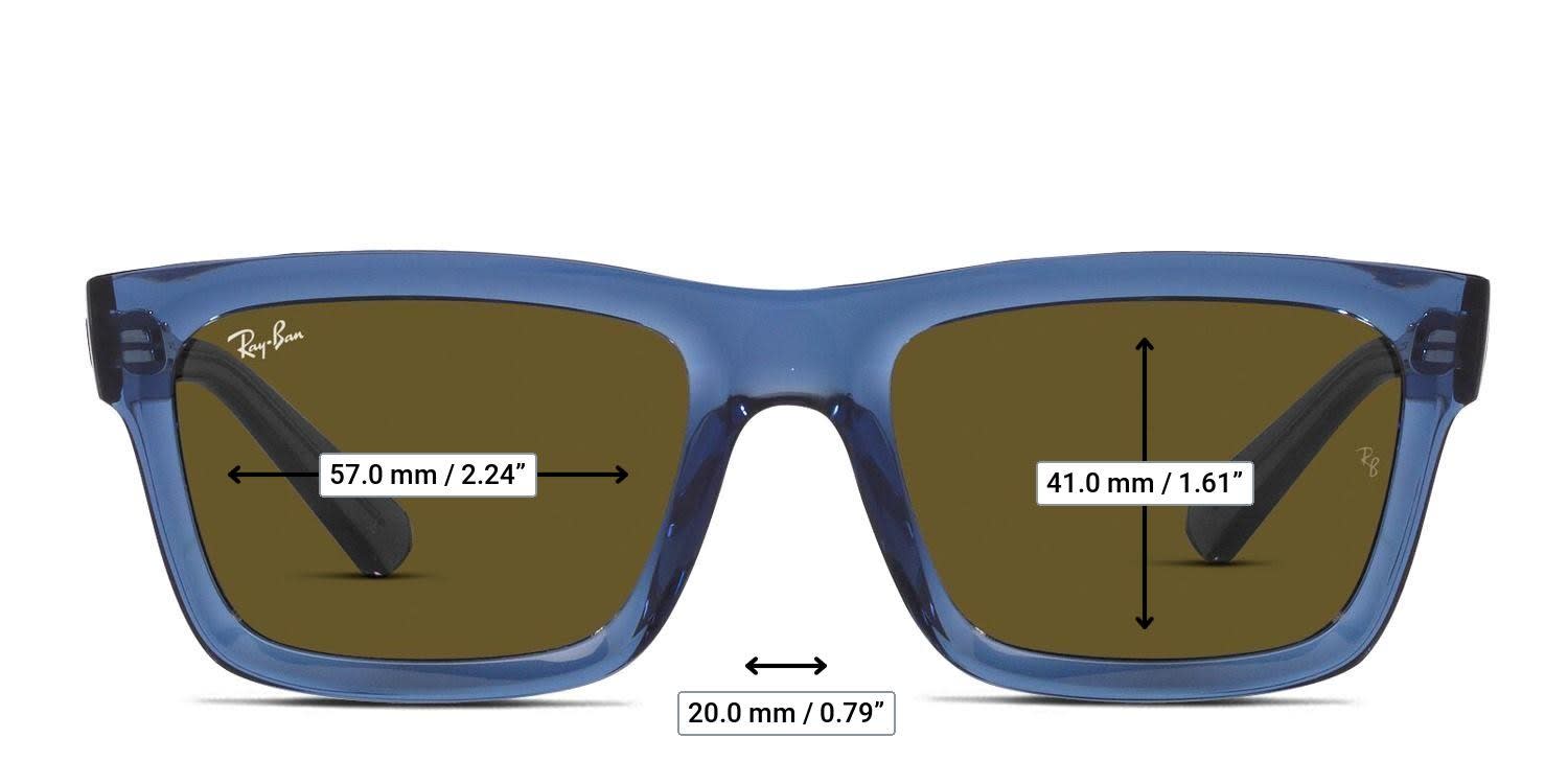 Ray-Ban RB4396 Warren Blue Prescription Sunglasses - 50% Off Lenses