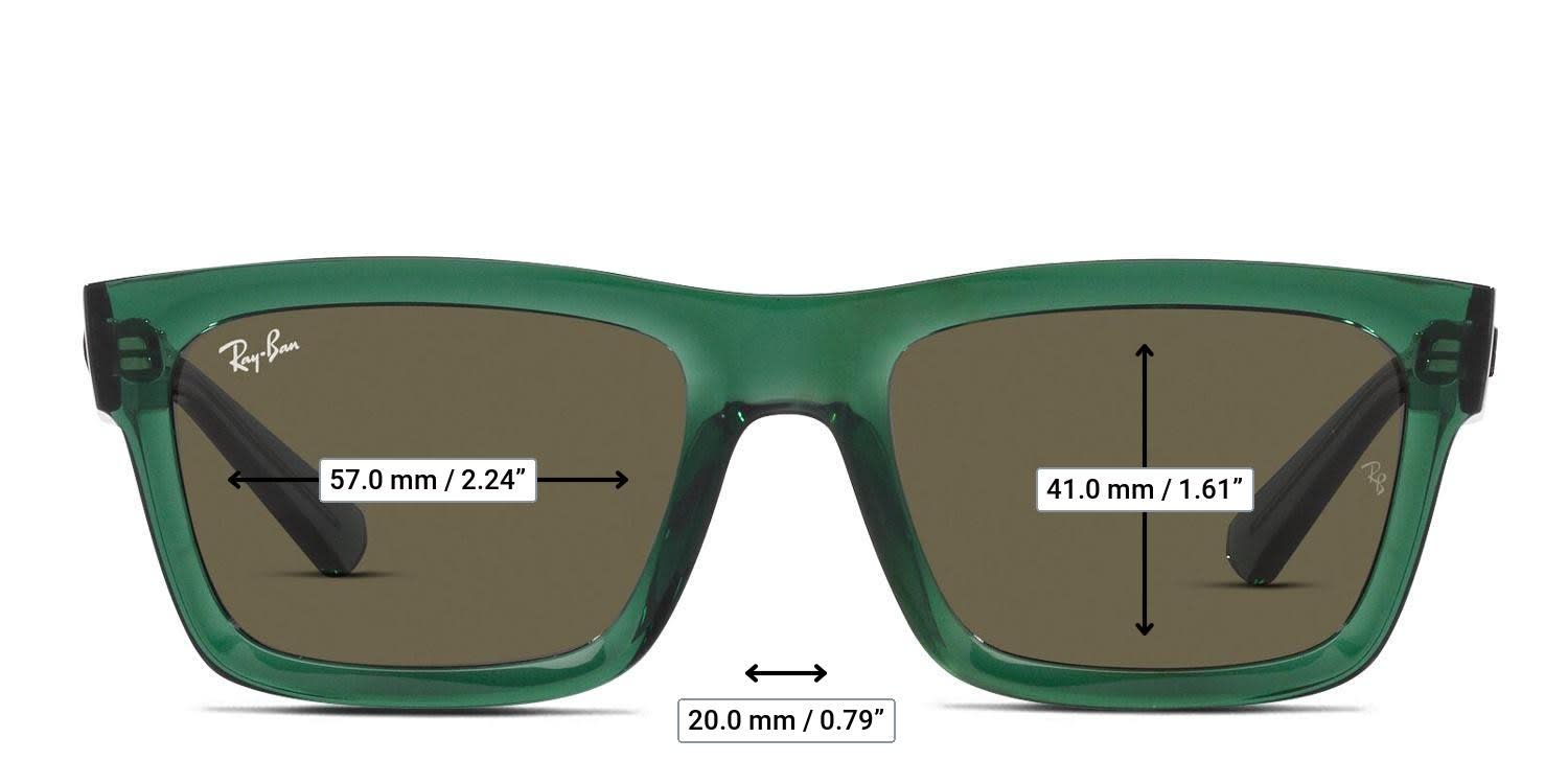 Ray-Ban RB4396 Warren Green Prescription Sunglasses - 50% Off Lenses