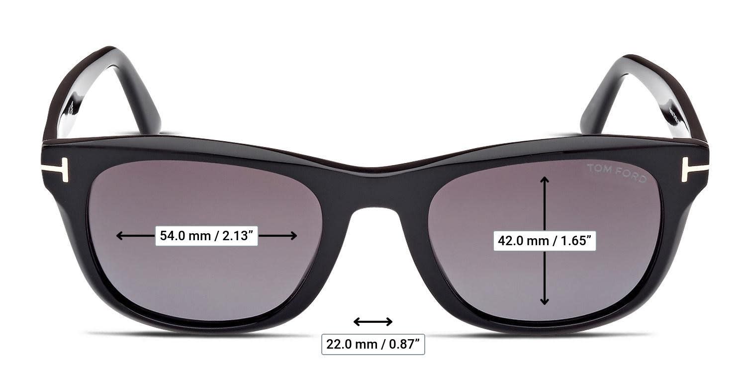 Tom Ford TF1076 Kendel Shiny Black Prescription Sunglasses