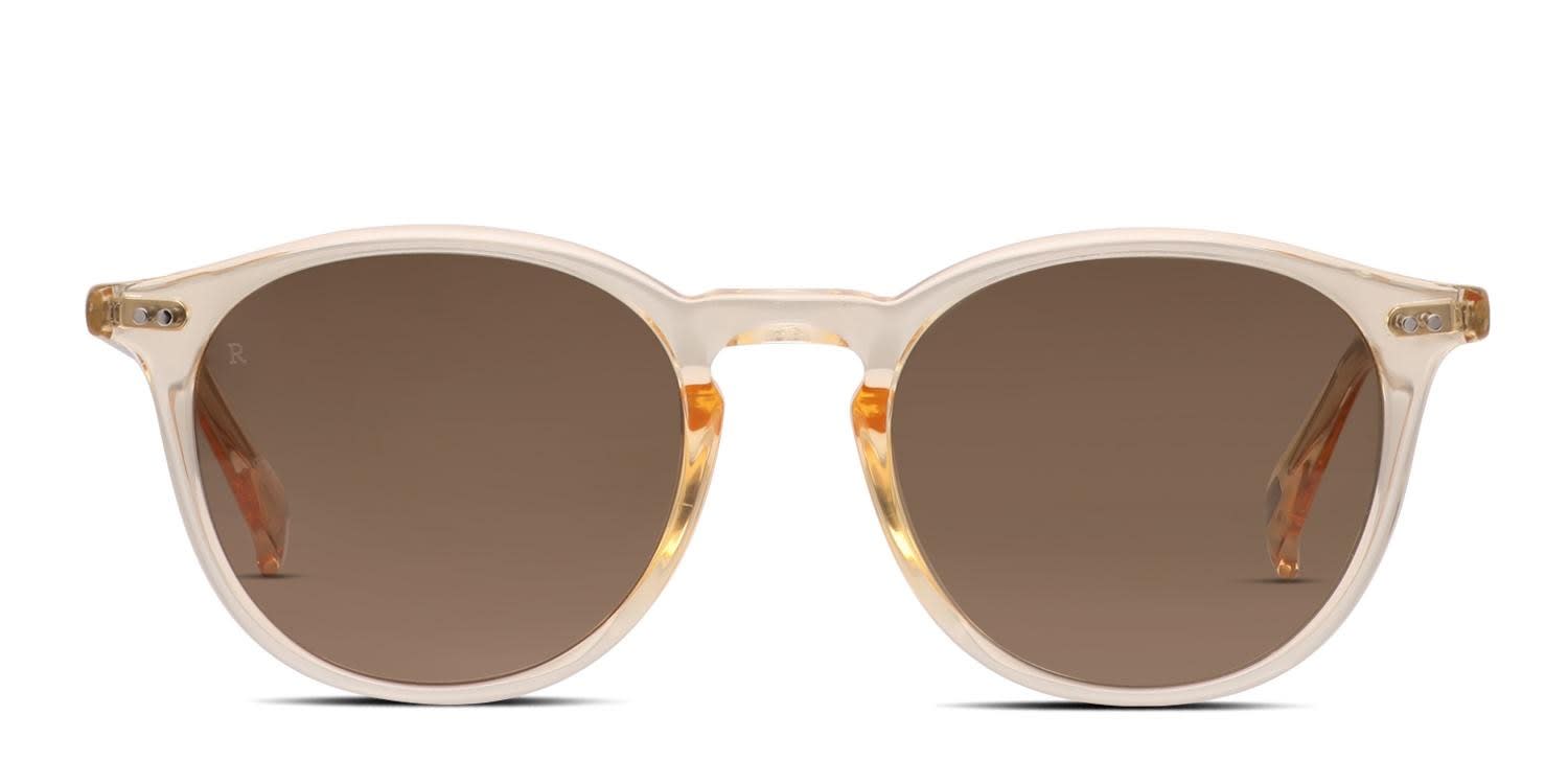 RAEN Basq Yellow, Clear Prescription Sunglasses