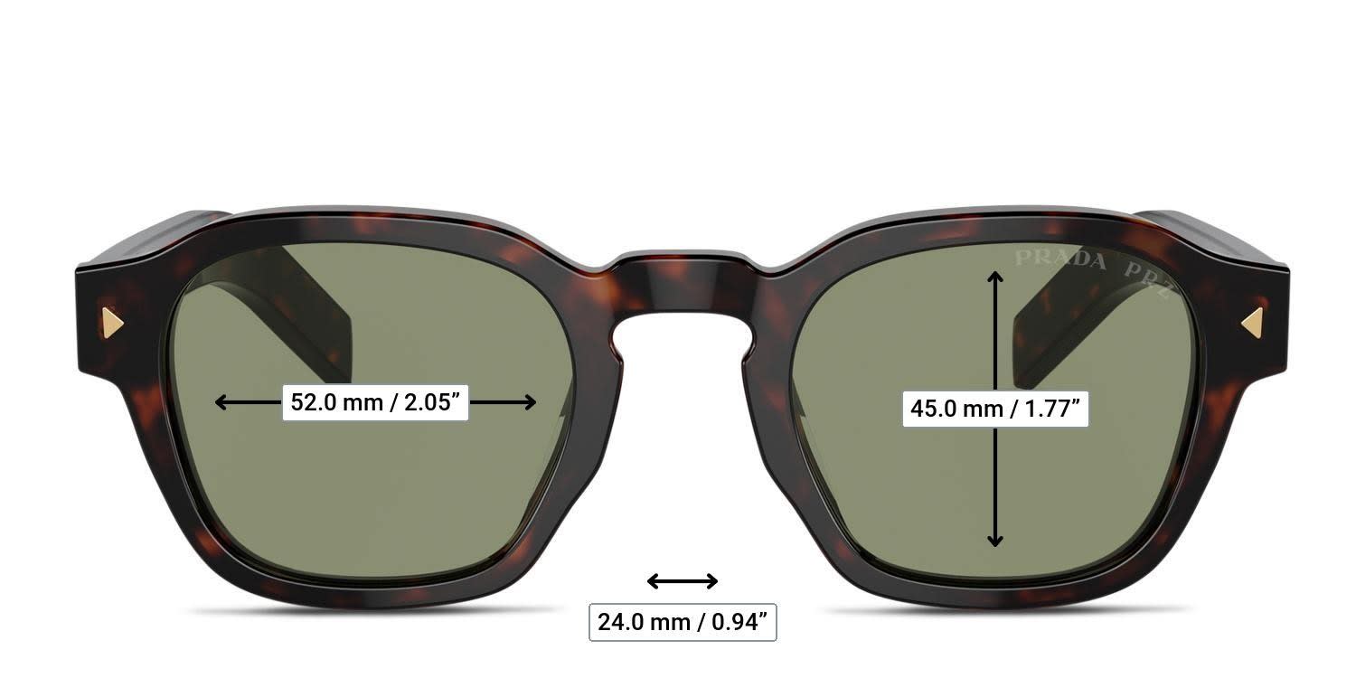 Prada PRA16S Brown, Tortoise Prescription Sunglasses