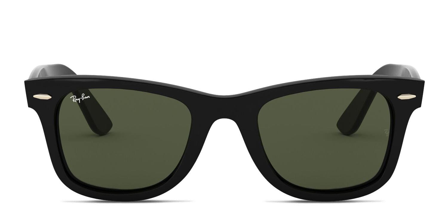 Ray-Ban 4340 Wayfarer Shiny Black Prescription Sunglasses - 50% Off Lenses