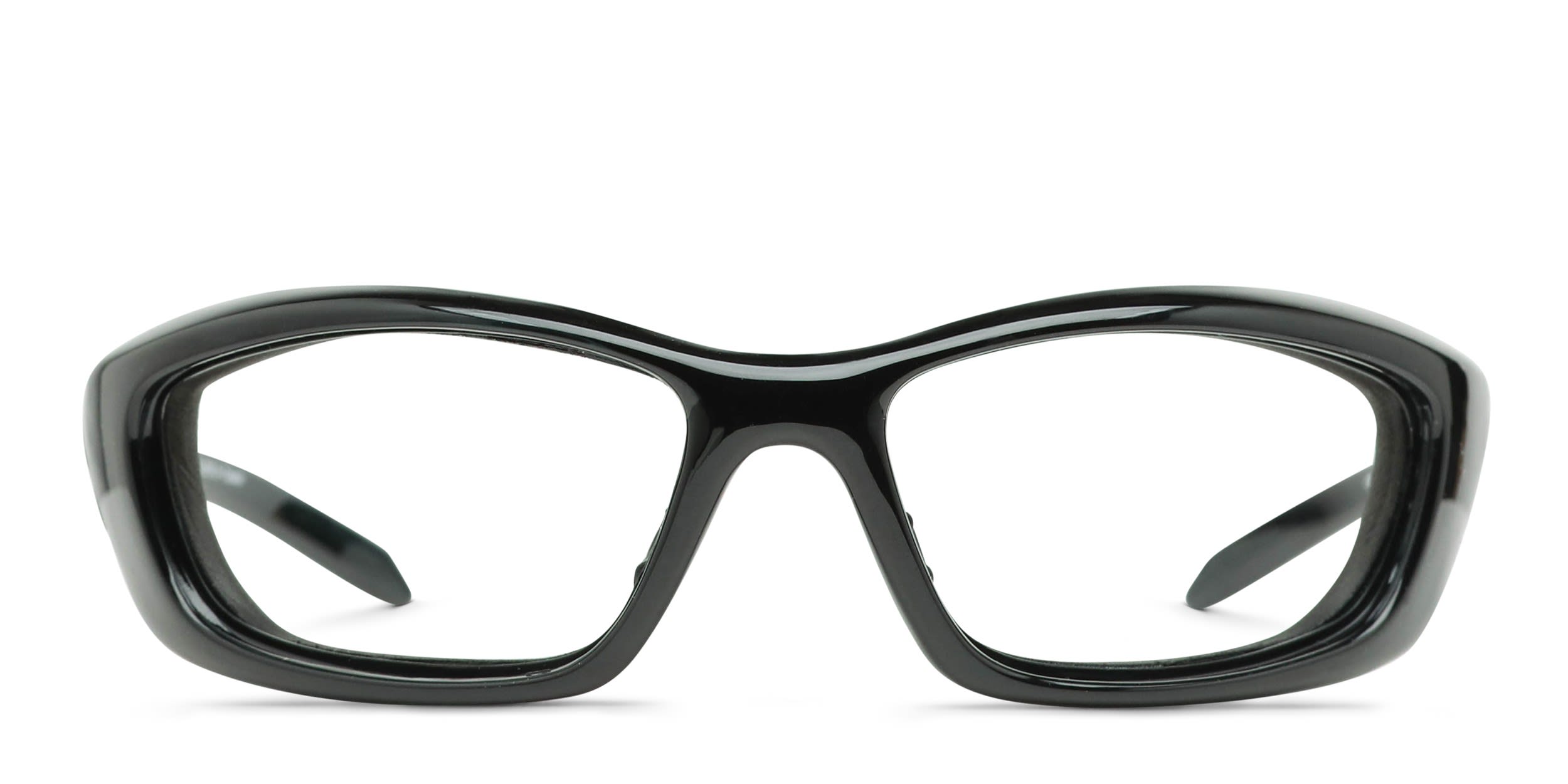 Eyres 702 Razor Edge Shiny Black Prescription Eyeglasses