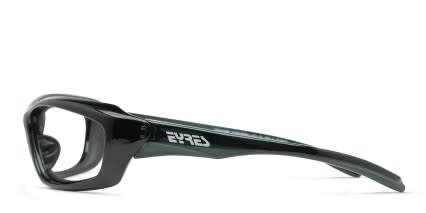Eyres 702 Razor Edge Shiny Black Prescription Eyeglasses