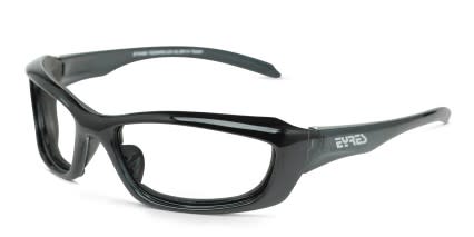 Eyres 702 Razor Edge Shiny Black Prescription Eyeglasses