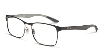 Ray-Ban RX8416 Black, Gunmetal Eyeglasses | Includes Free Rx Lenses ...