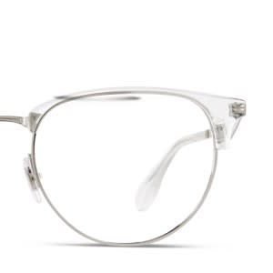 Ray-Ban 6396 Clear w/Silver Eyeglasses | Includes Free Rx Lenses ...