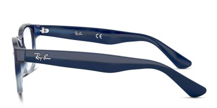 Ray-Ban RY1528 Kids Blue/Clear Eyeglasses | Includes Free Rx Lenses ...