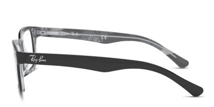 Ray-Ban RY1531 Kids Black/Clear/Gray Eyeglasses | Includes Free Rx ...