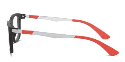 Ray-Ban RY1549 Kids Matte Black, Silver Eyeglasses | Includes Free Rx ...