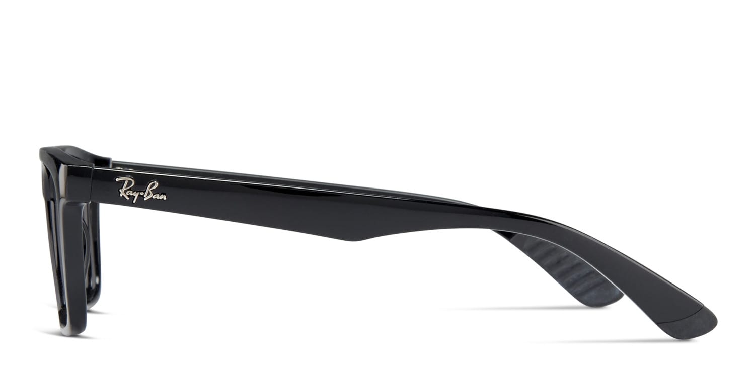 Ray-Ban 7025 Shiny Black Prescription Eyeglasses