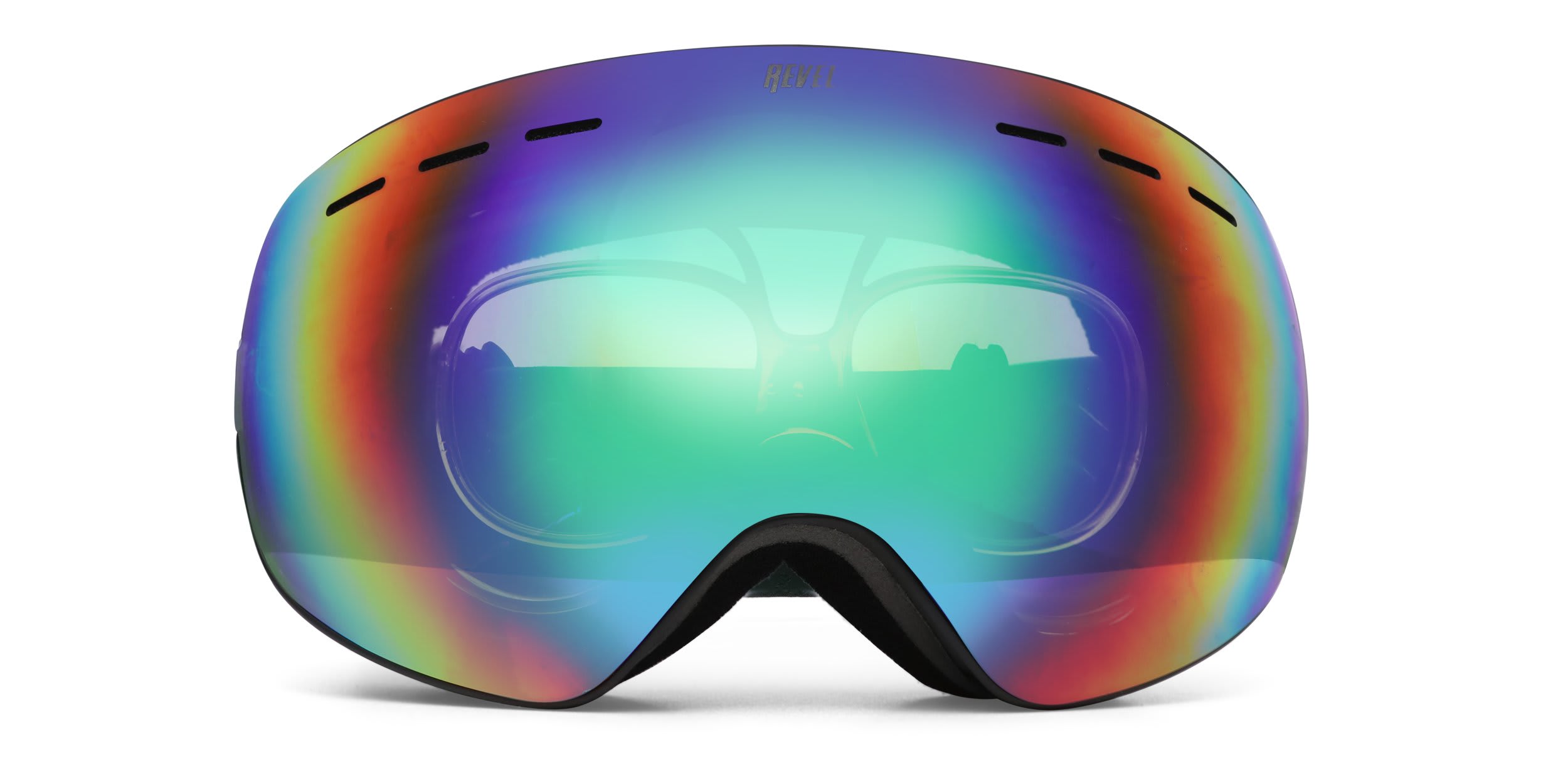 Revel Vail Ski Goggles w/Clip-in Black, Green Glasses Online