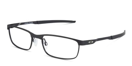 Oakley OX3222 Steel Plate Black Eyeglasses | Includes Free Rx Lenses ...