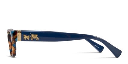 Coach HC6078 Tortoise, Blue Eyeglasses | Includes Free Rx Lenses ...