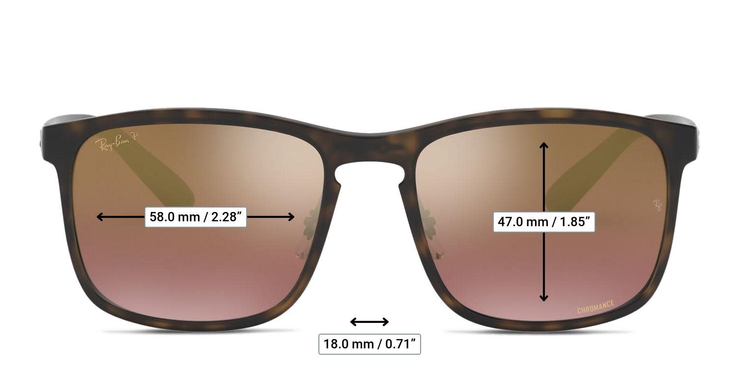 Ray-Ban RB4264 Brown , Gold , Tortoise Prescription Sunglasses - 50% ...