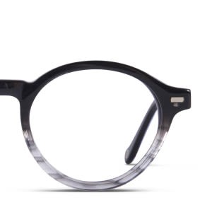 Muse M Round Black/Clear Eyeglasses | Includes Free Rx Lenses ...