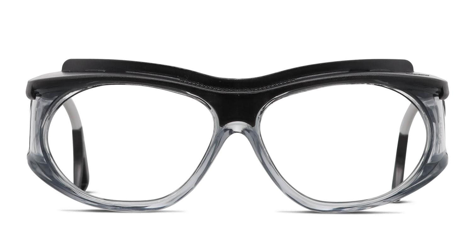 Pentax Eagle Black/Gray/Clear Eyeglasses | Includes Free Rx Lenses ...