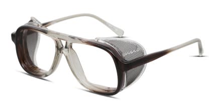 Pentax F6000 w/Breeze Catchers Gray/Clear/Brown Eyeglasses | Includes ...