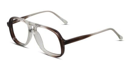 Pentax F6000 Gray/Clear/Brown Eyeglasses | Includes Free Rx Lenses ...