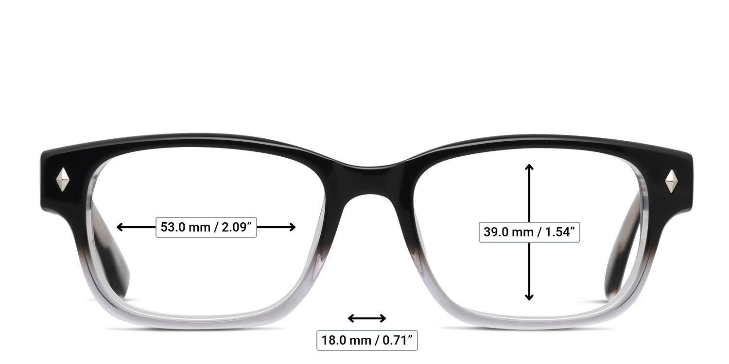 Pentax Classic 3 Black/Clear Eyeglasses | Includes Free Rx Lenses ...