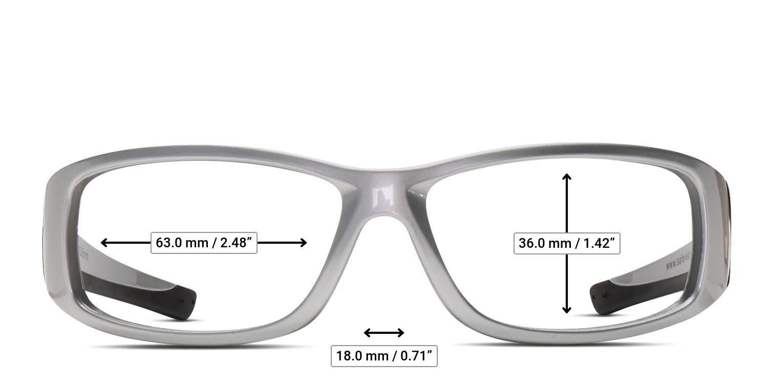 SafeVision Streak Silver Prescription Eyeglasses